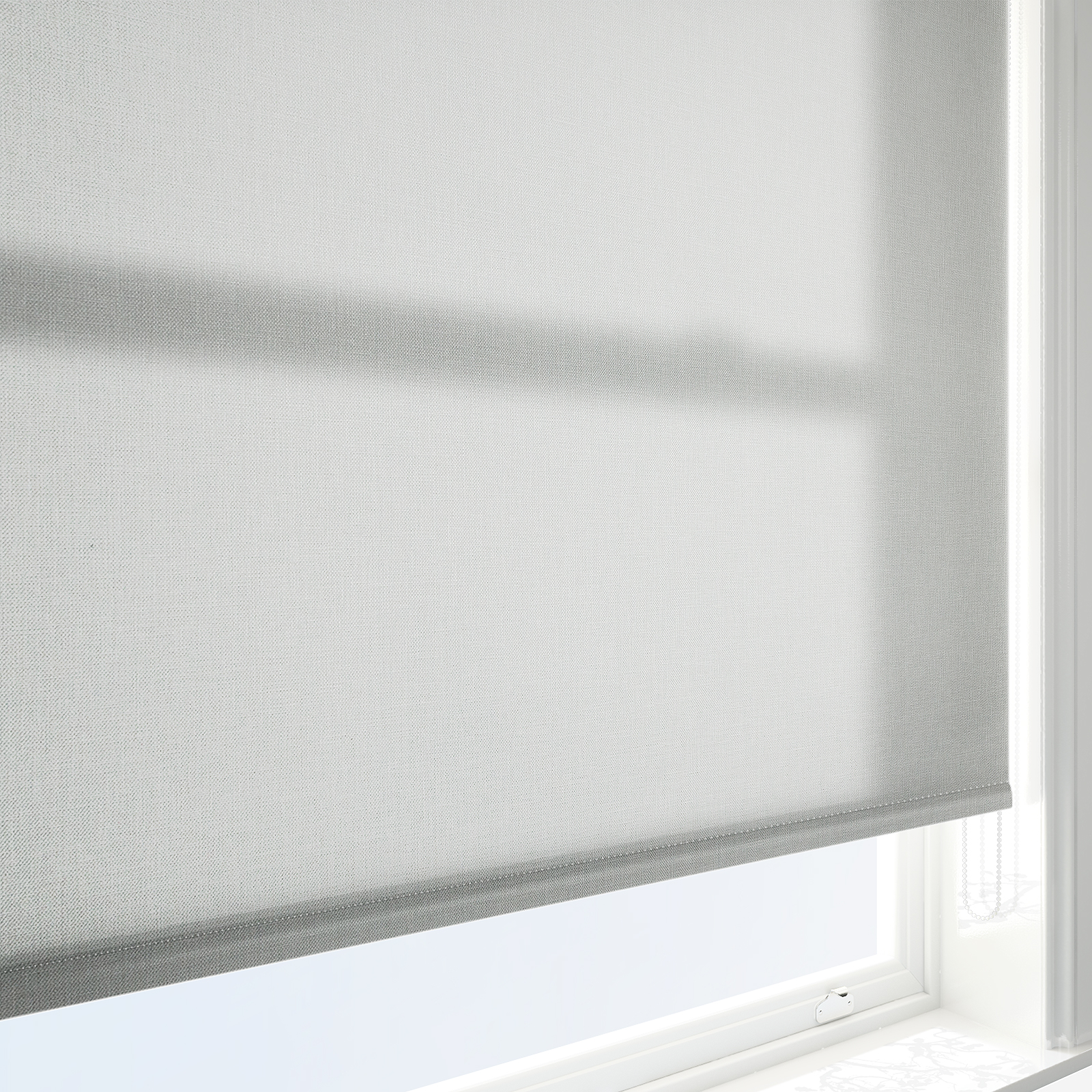 Coulisse Hampton Light Grey Roller Blind | Blinds Direct
