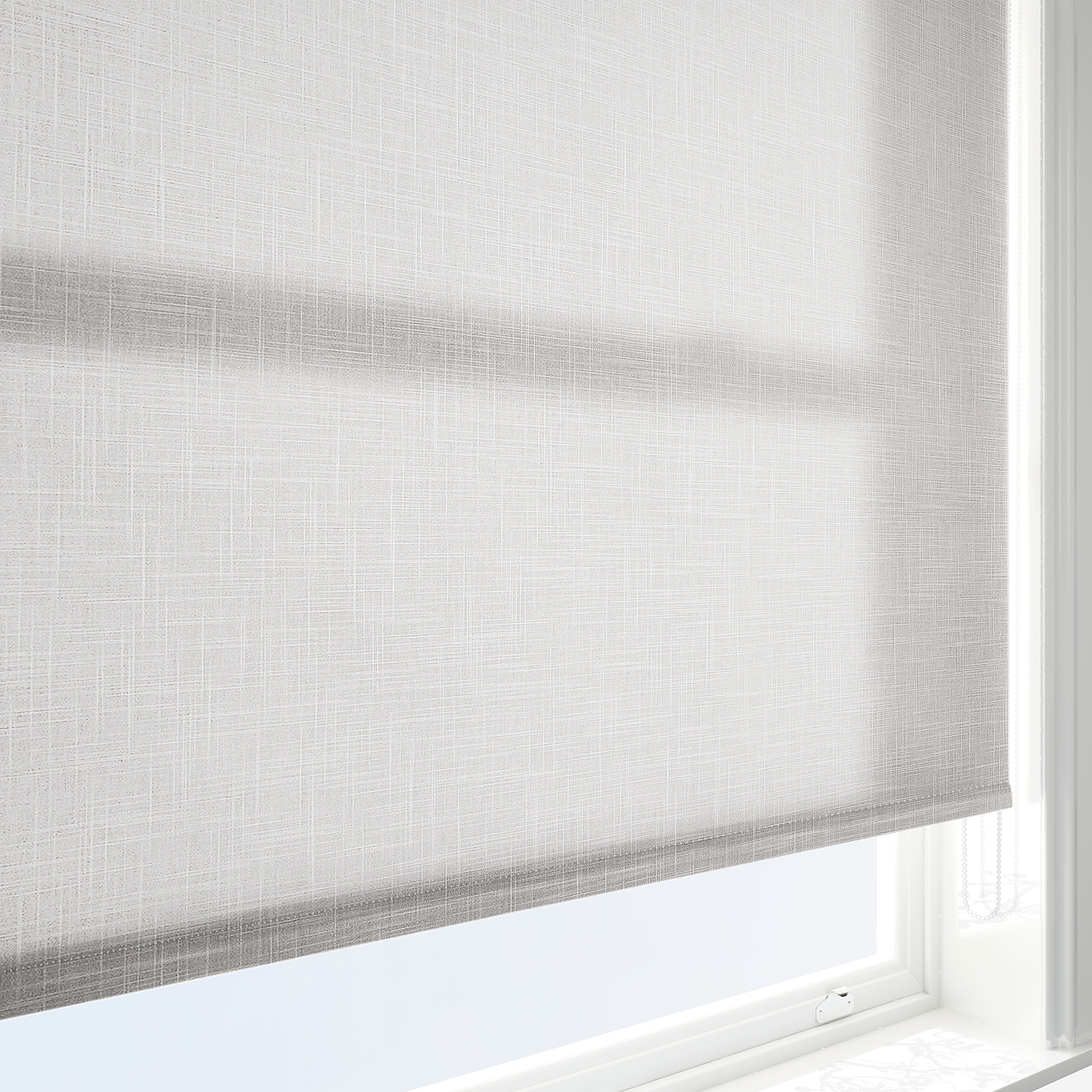 Coulisse Shanting Light Grey Roller Blind | Blinds Direct