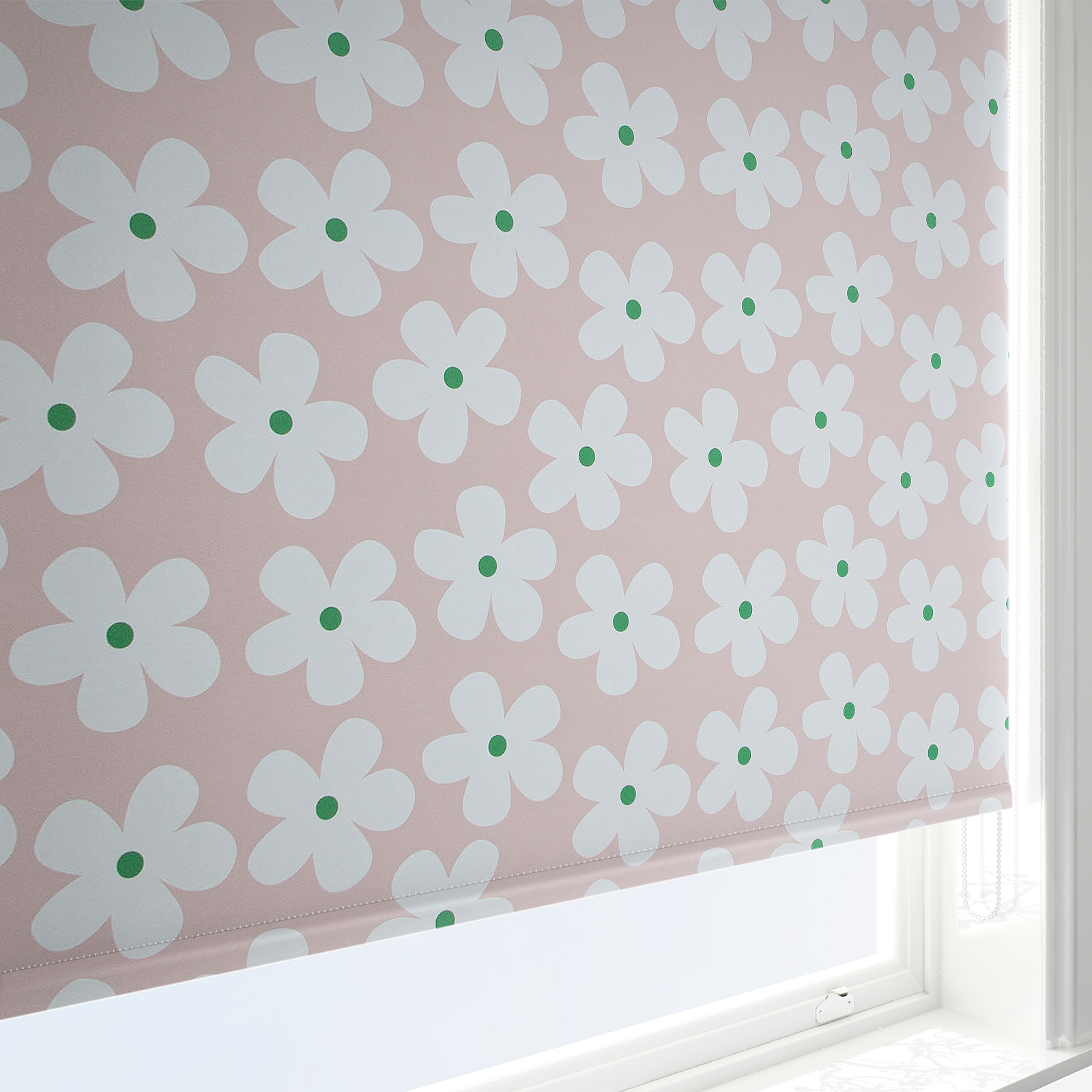 Daisy Pink Roller Blind | Blinds Direct