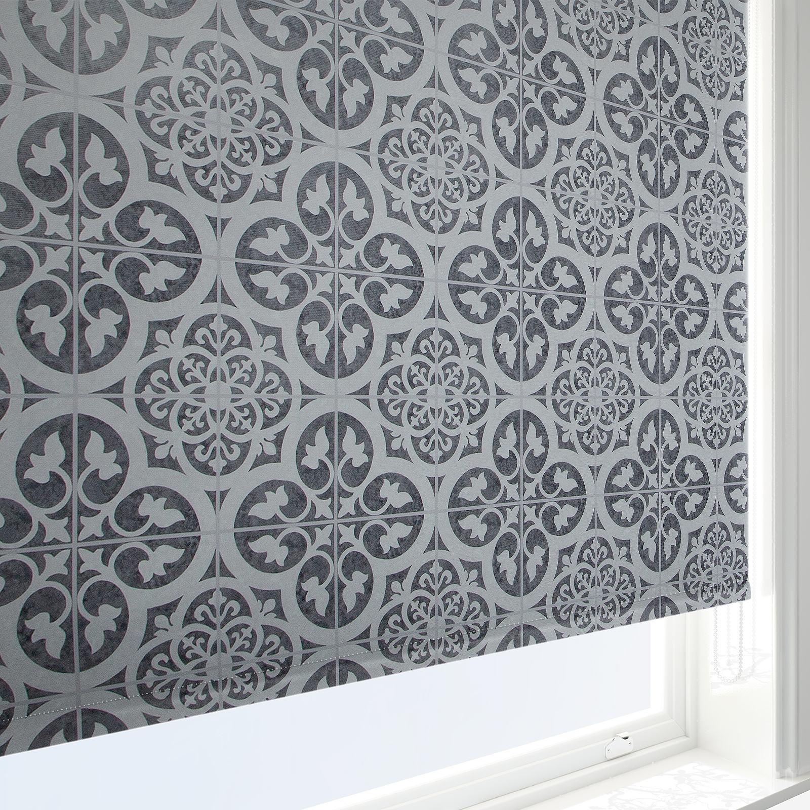 Mosaic Monochrome Roller Blind | Blinds Direct