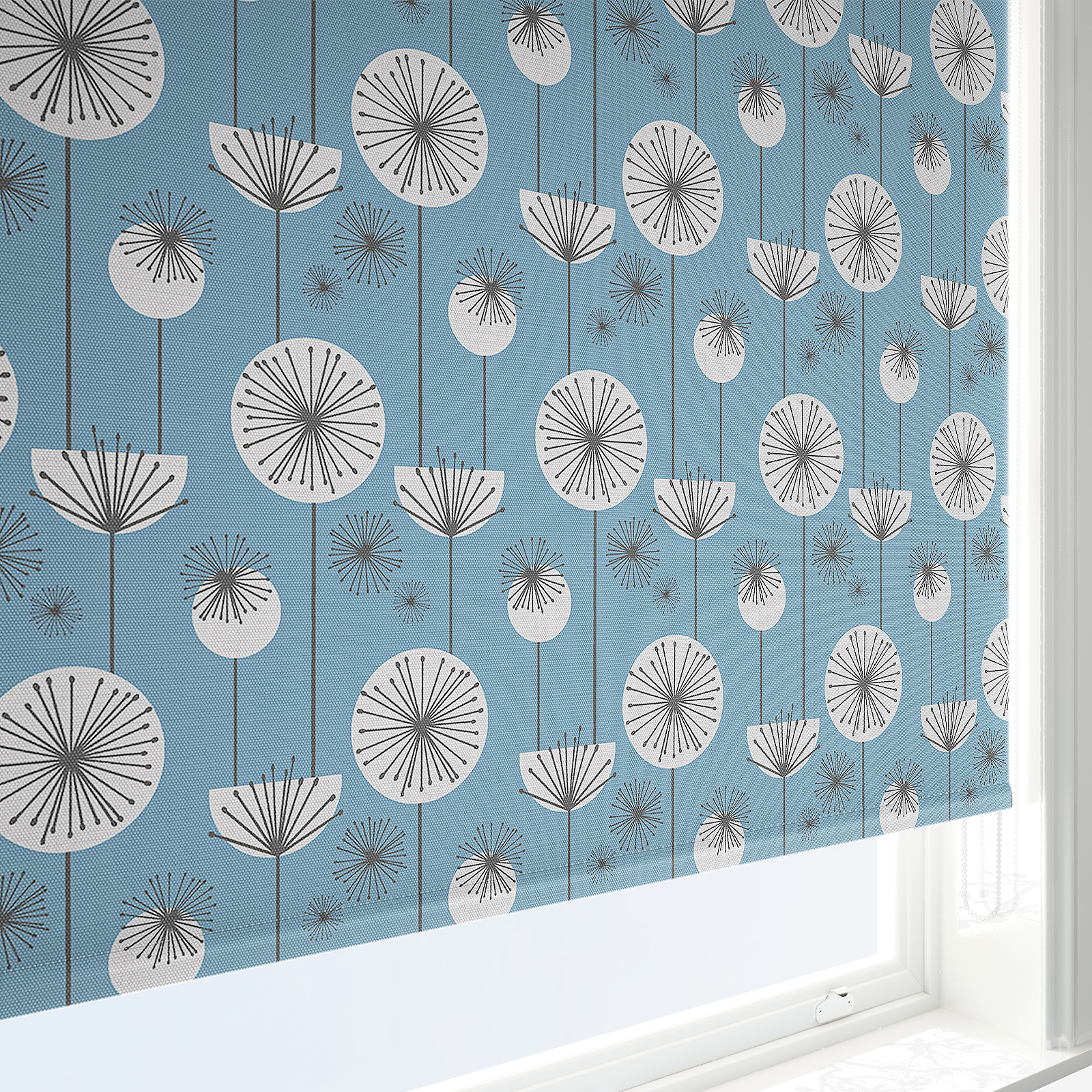 Sonova Studio Nordic Pods Sky Blue Roller Blind | Blinds Direct