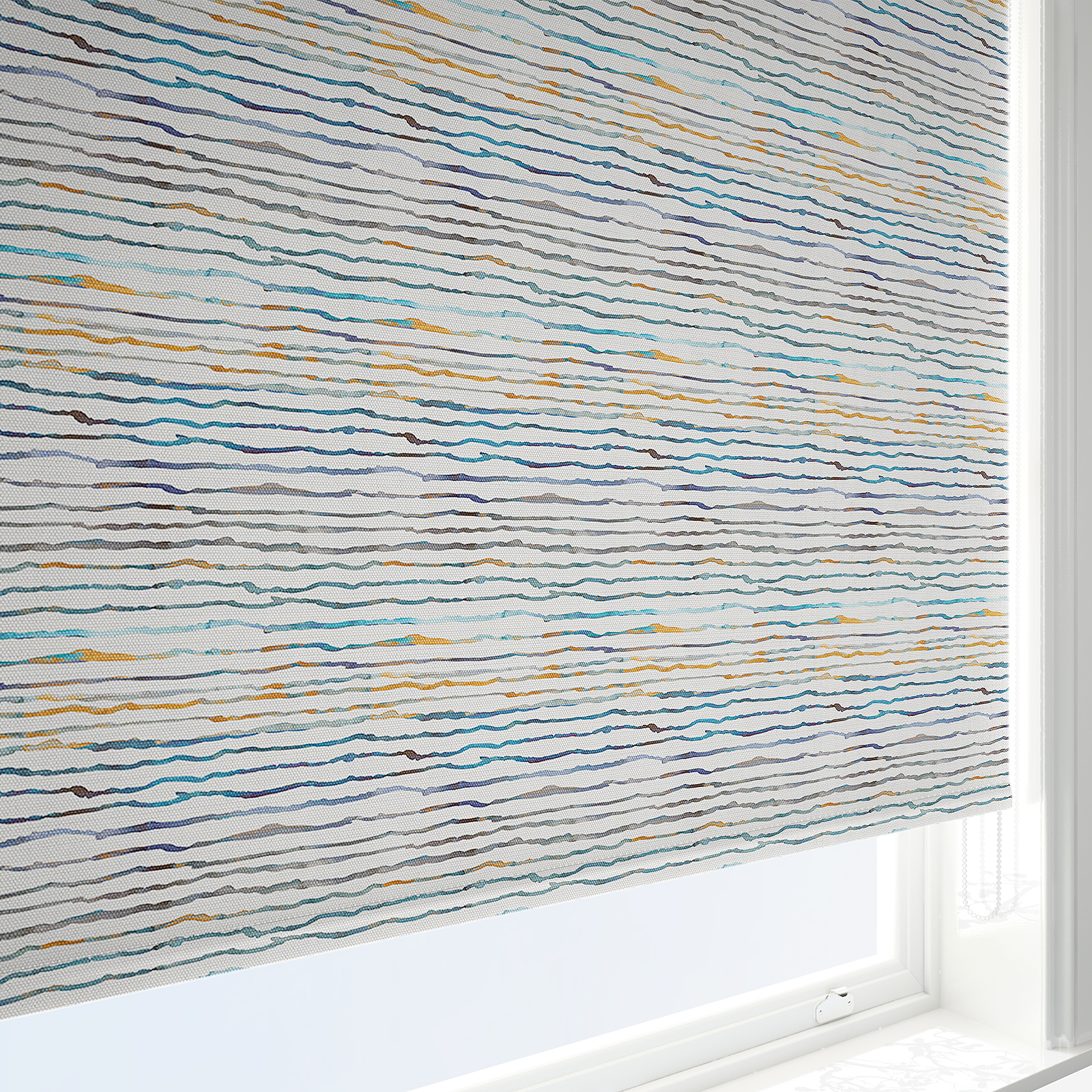 Sonova Studio Ogawa Blue Rust Roller Blind | Blinds Direct