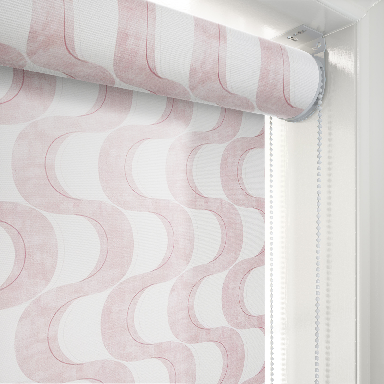 Wave Rose Roller Blind