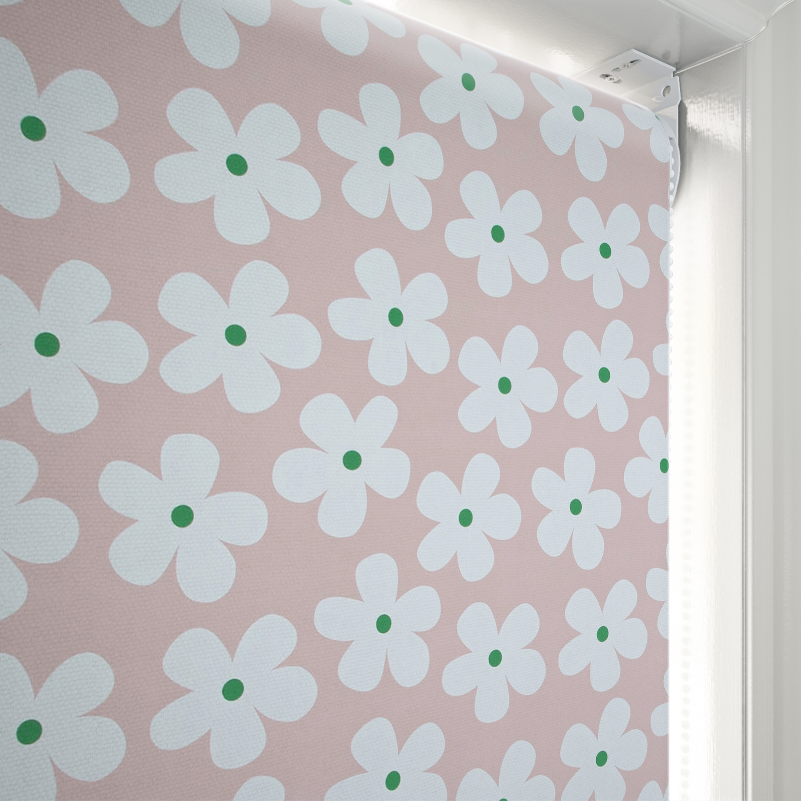 Daisy Pink Roller Blind | Blinds Direct