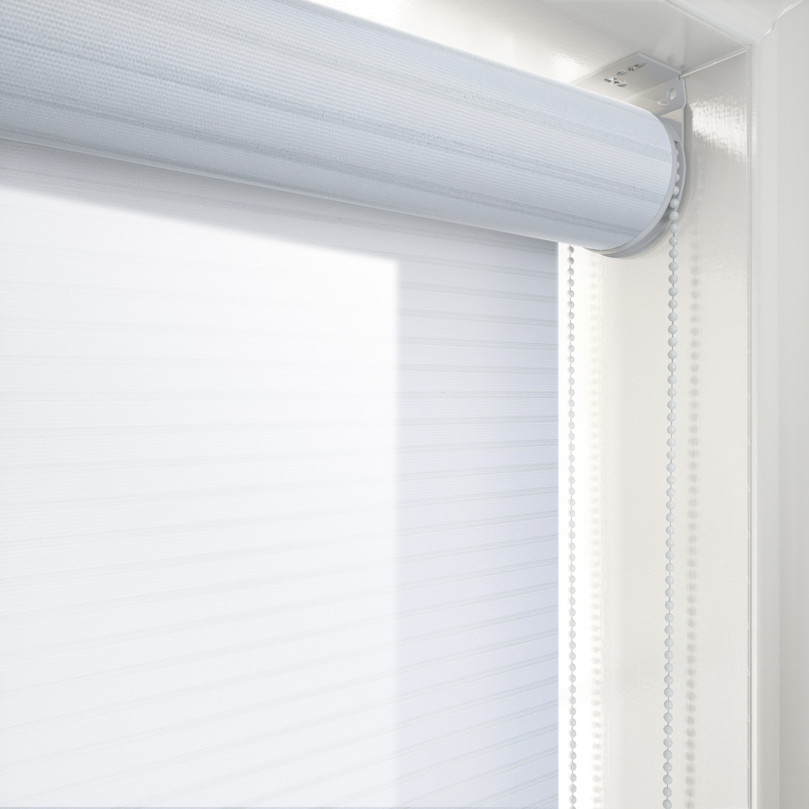 Java Voile White Roller Blind | Blinds Direct