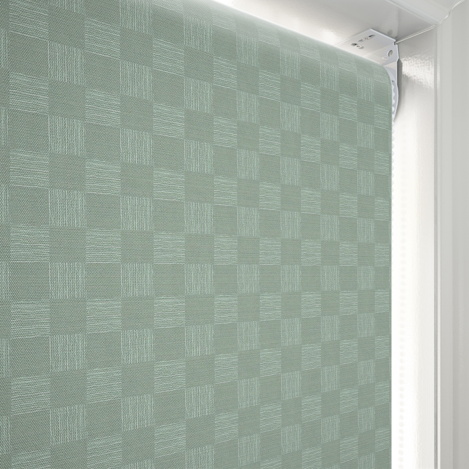 Sonova Studio Crosshatch Sage Roller Blind | Blinds Direct