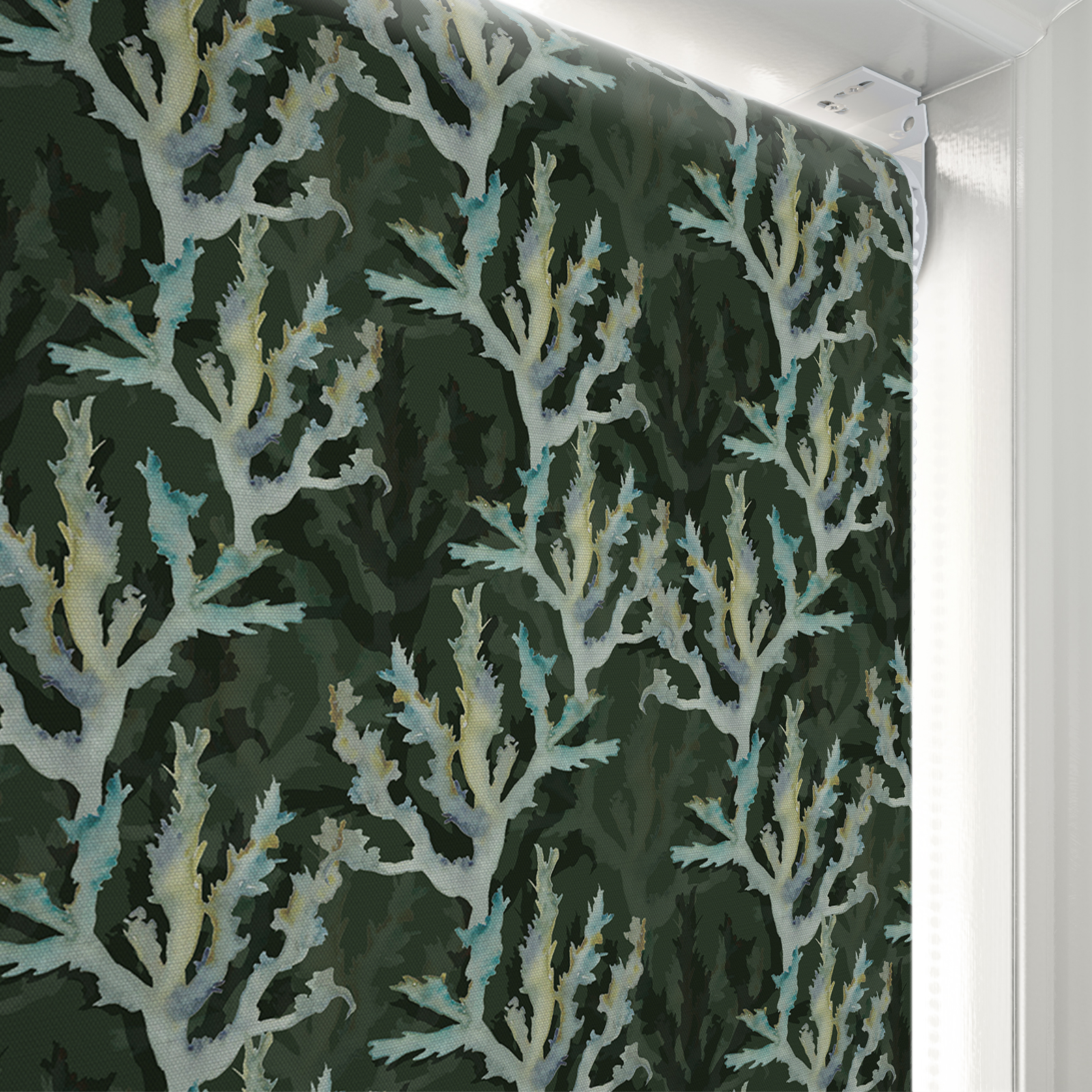 Sonova Studio Kelp Seaweed Green Roller Blind | Blinds Direct