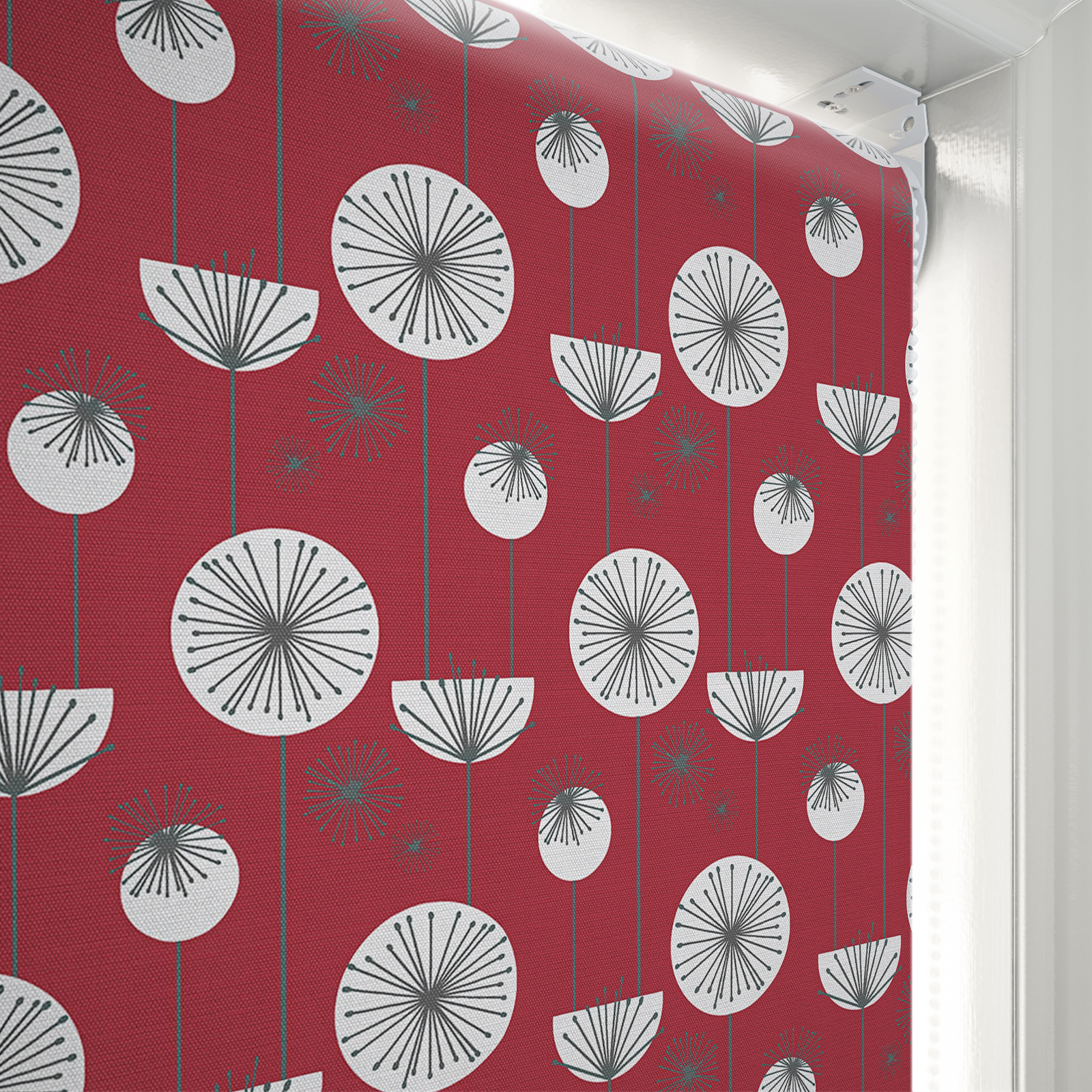 Sonova Studio Nordic Pods Chilli Red Roller Blind | Blinds Direct