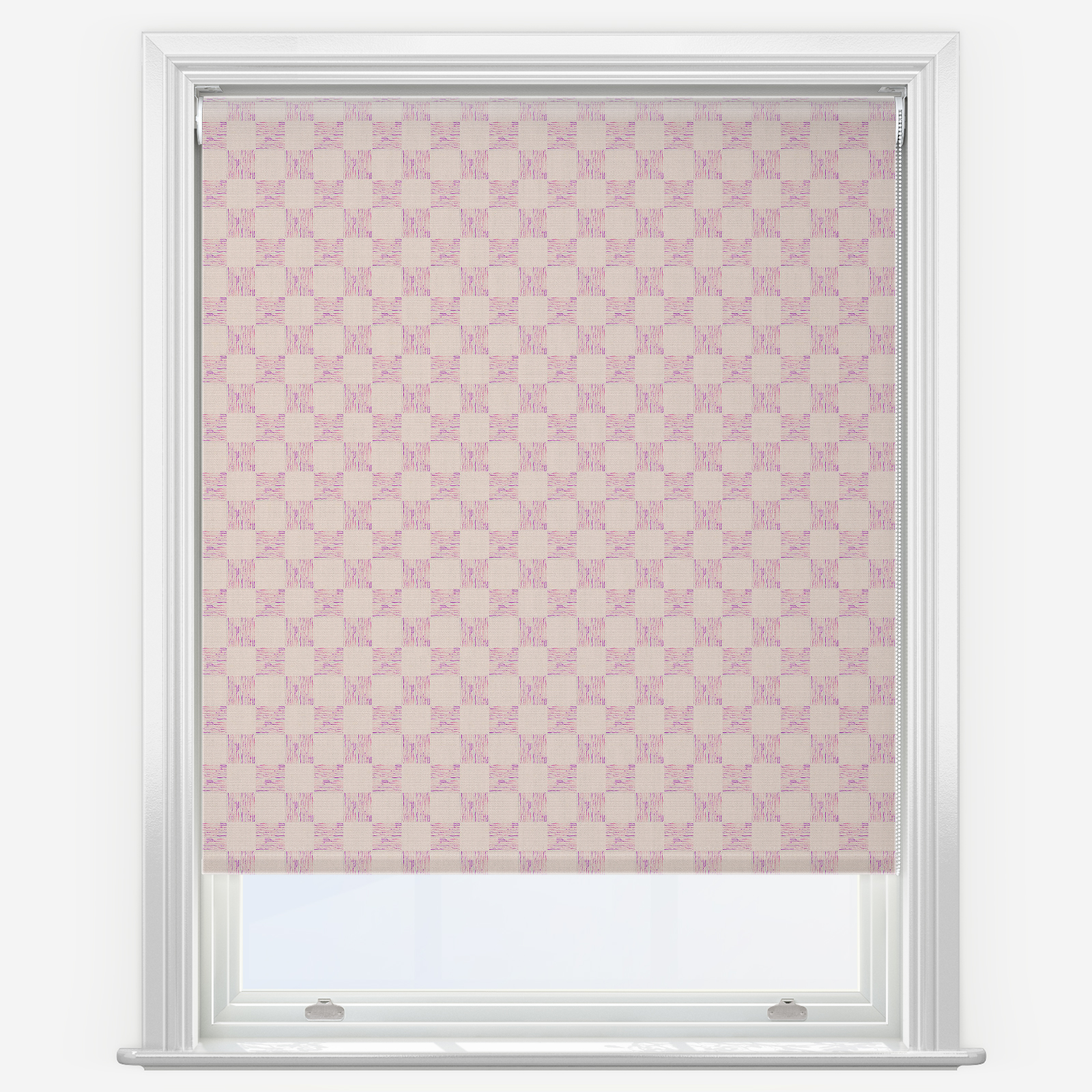 Sonova Studio Crosshatch Candy Pink Roller Blind | Blinds Direct