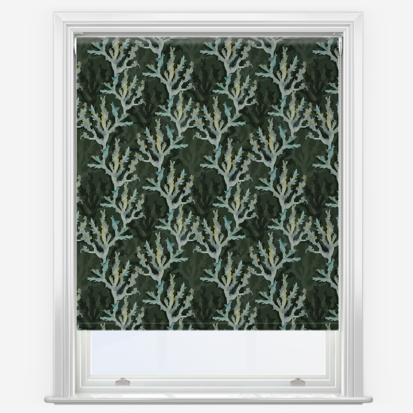 Sonova Studio Kelp Seaweed Green Roller Blind | Blinds Direct