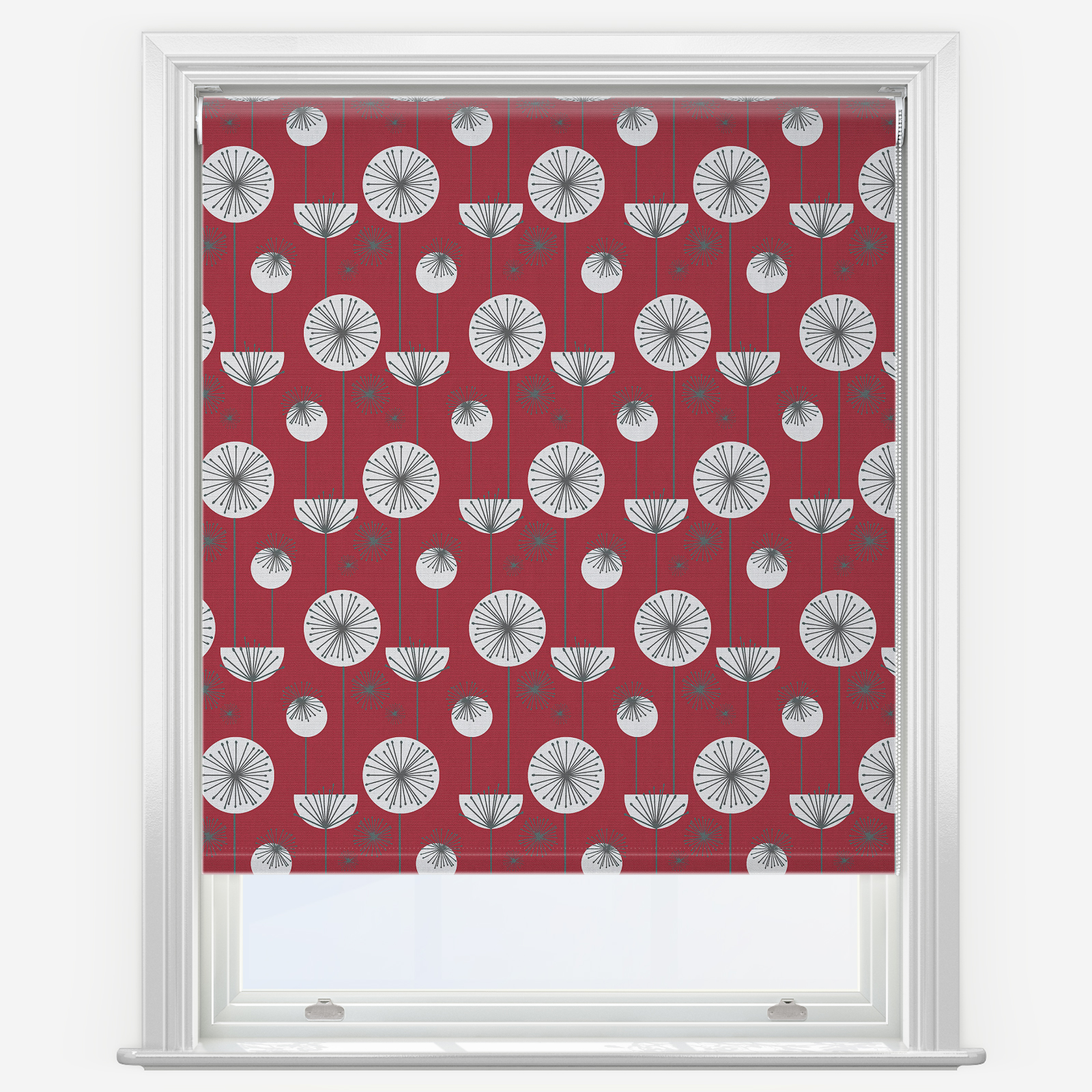 Sonova Studio Nordic Pods Chilli Red Roller Blind | Blinds Direct