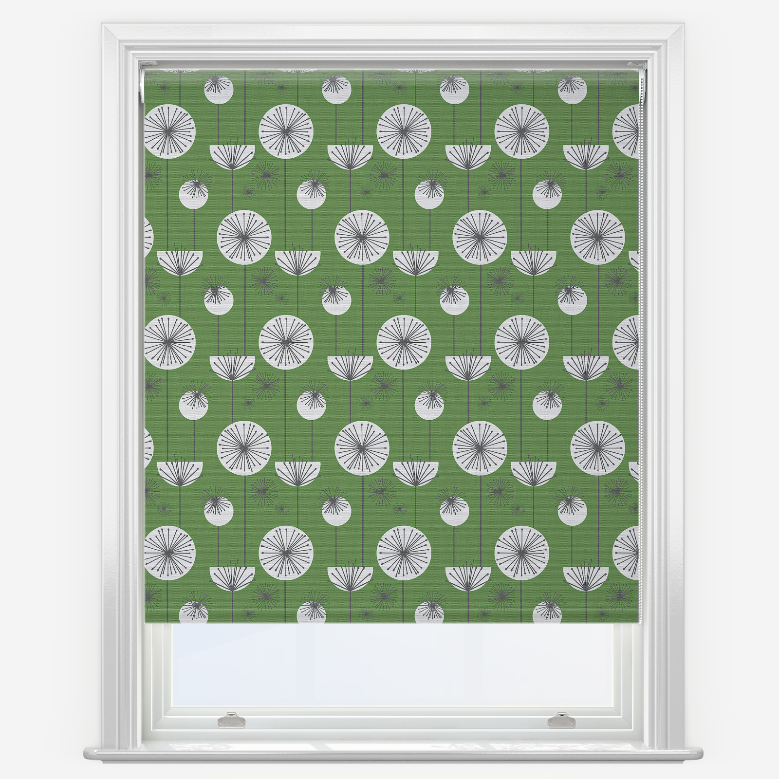 Sonova Studio Nordic Pods Grass Green Roller Blind | Blinds Direct