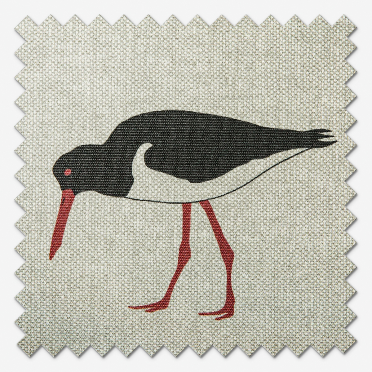 Emily Bond Oyster Catcher Charcoal Roller Blind | Blinds Direct