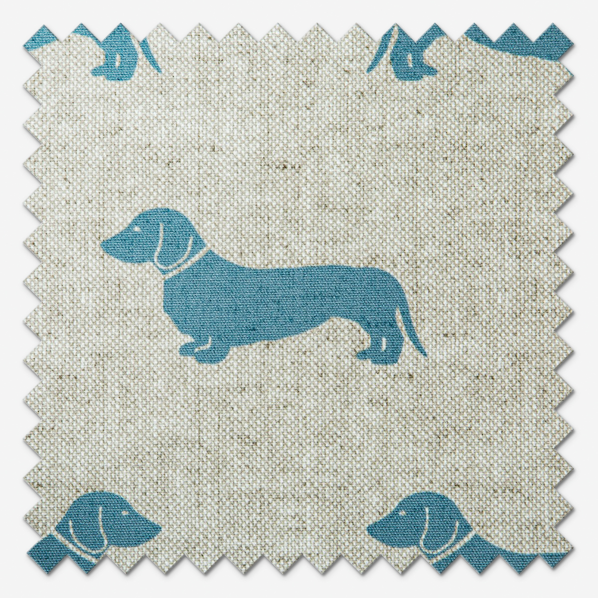 Emily Bond Peggy True Blue Roller Blind | Blinds Direct