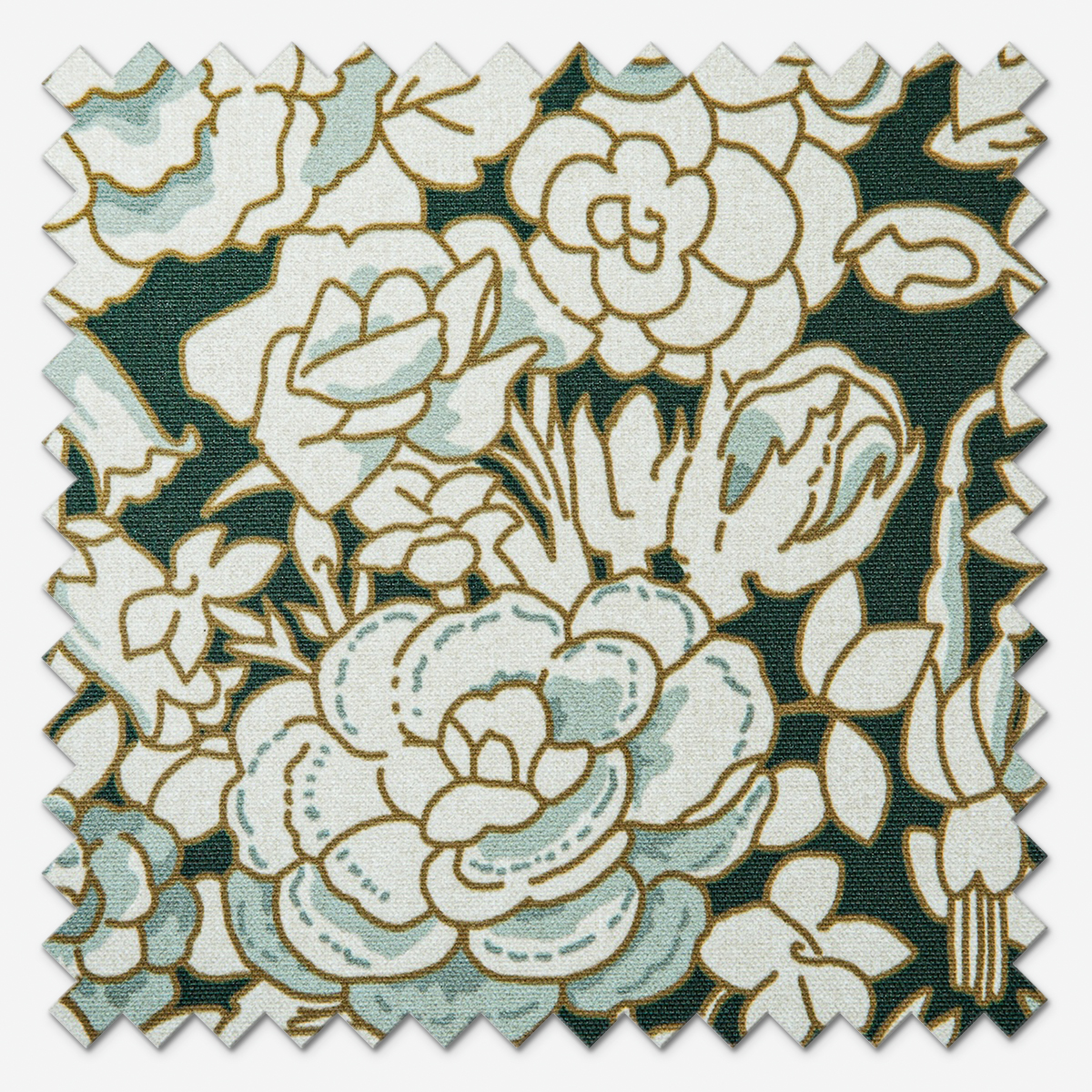 Emily Bond Somerset Rose Vintage Blue Roller Blind | Blinds Direct