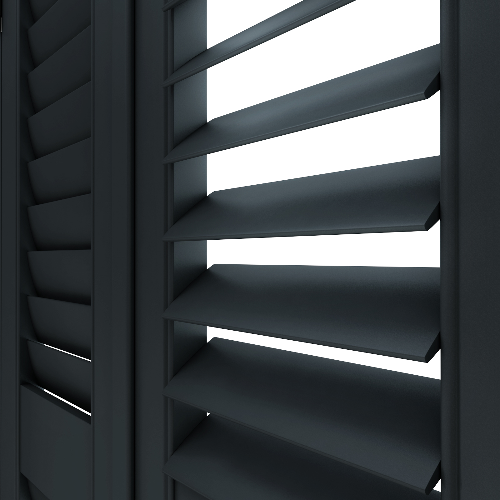 Premier Charcoal Black Shutter | Blinds Direct