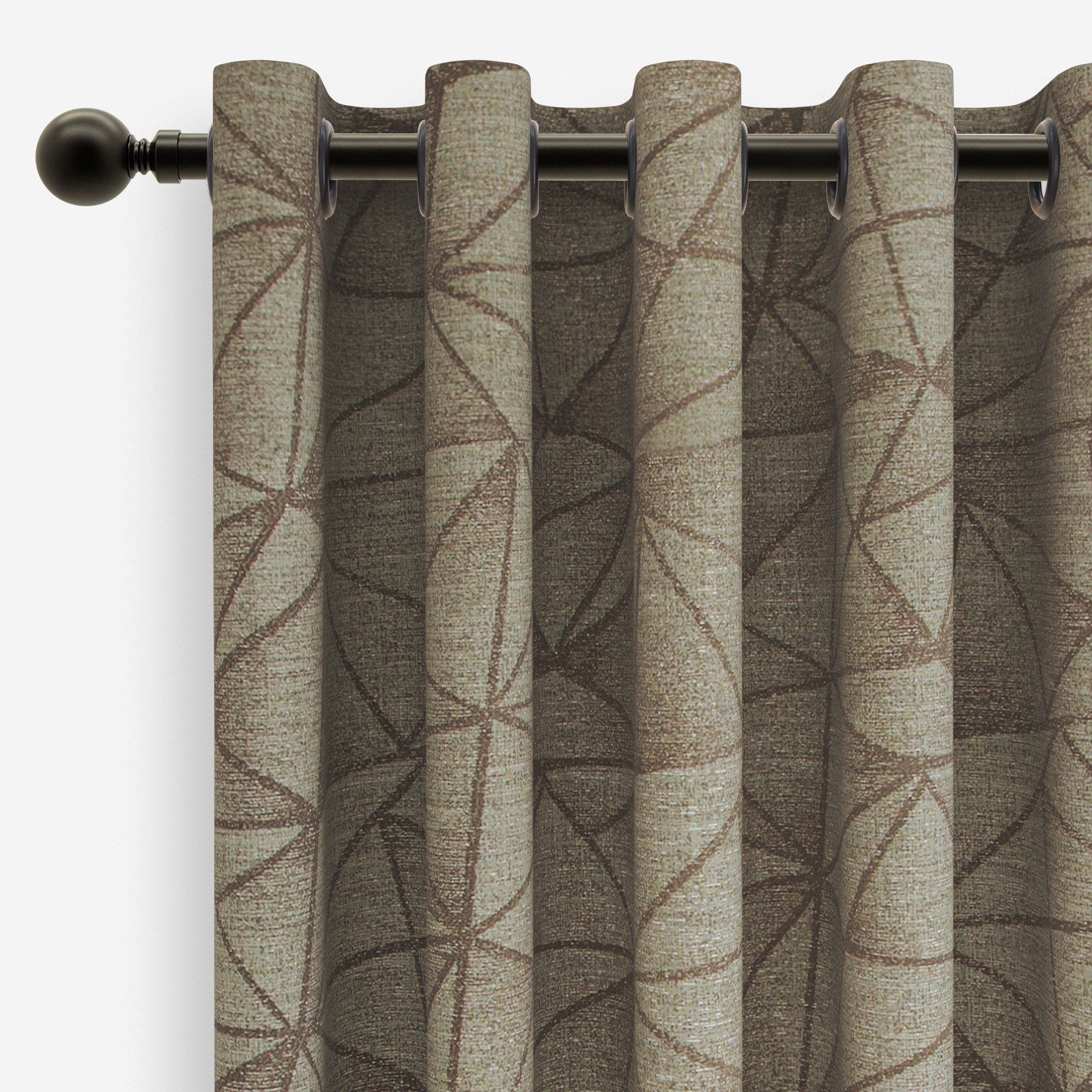 Ryegate Latte Curtain | Blinds Direct