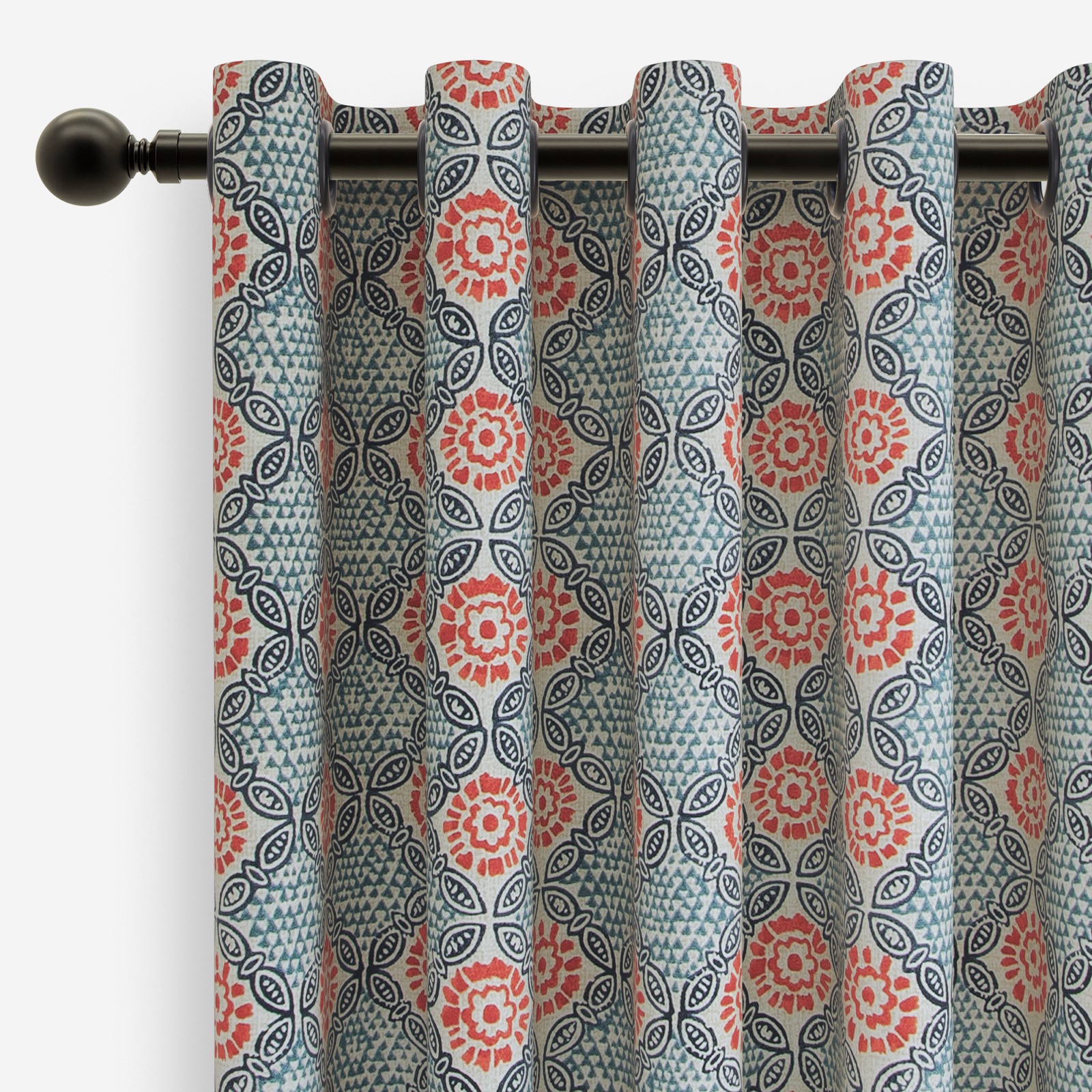 Stardust Chilli Curtain | Blinds Direct