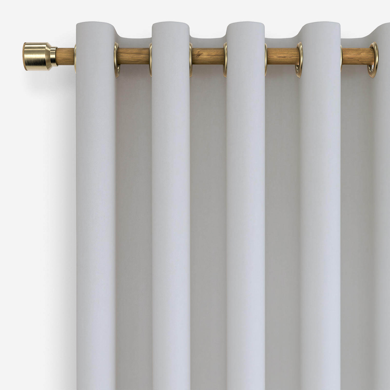 Canvas Pearl White Curtain | Blinds Direct