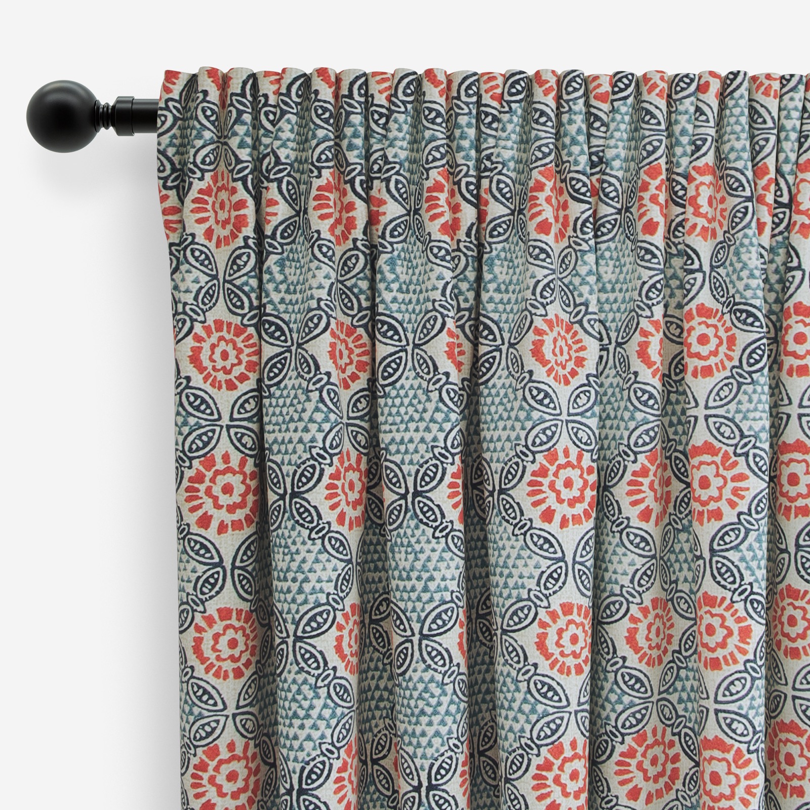 Stardust Chilli Curtain | Blinds Direct