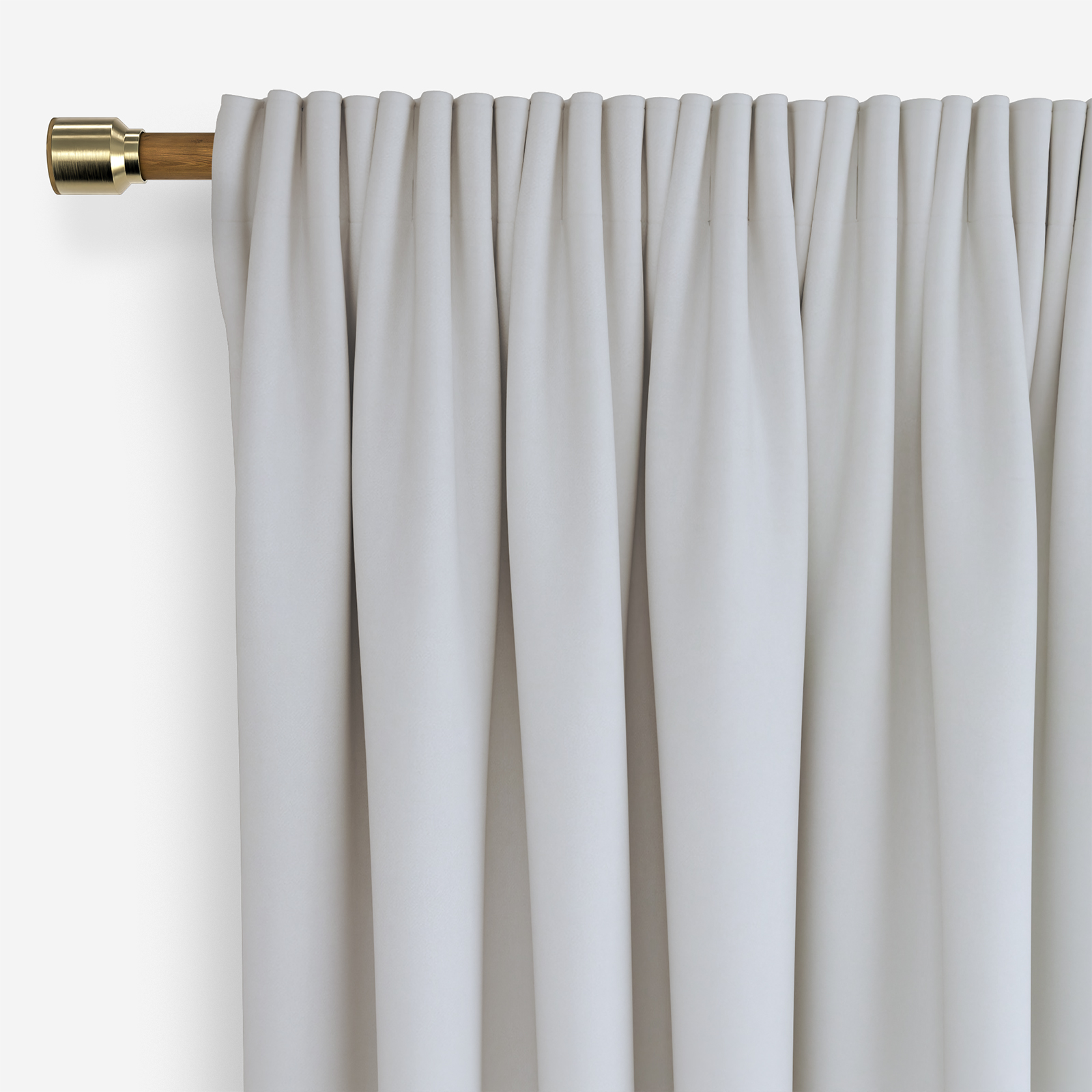Canvas Pearl White Curtain | Blinds Direct
