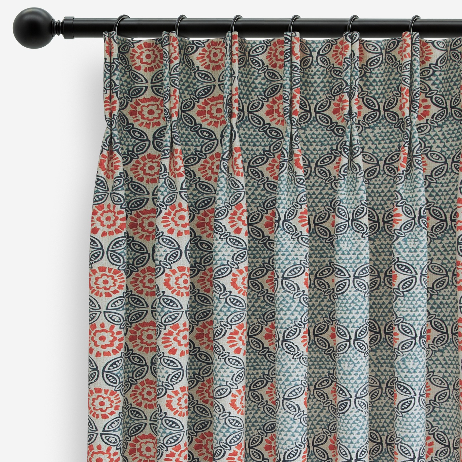 Stardust Chilli Curtain | Blinds Direct