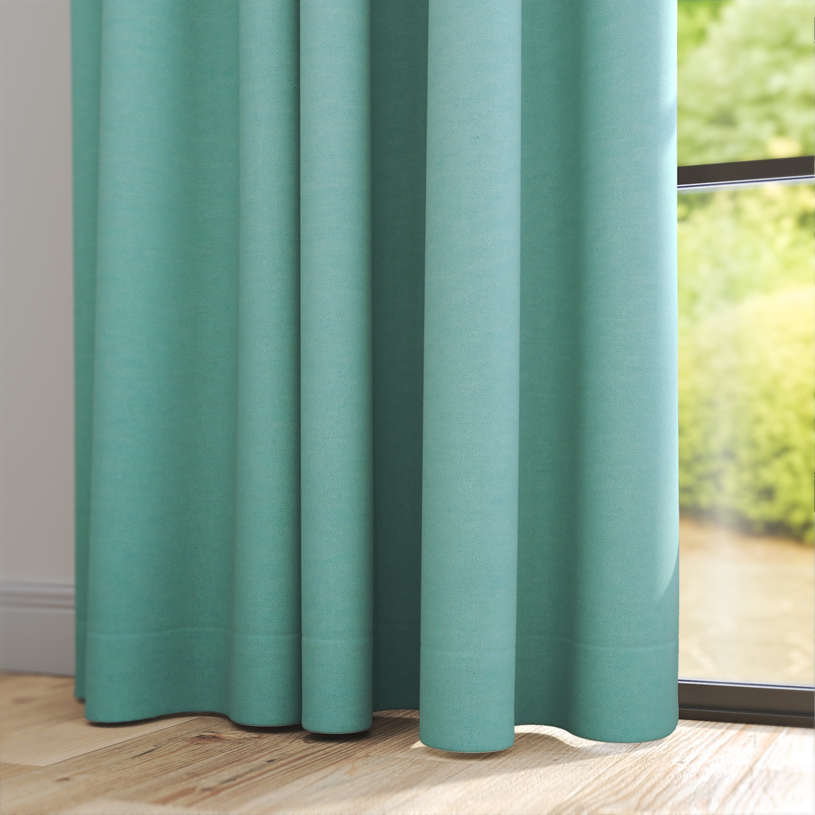 Canvas Duck Egg Curtain | Blinds Direct