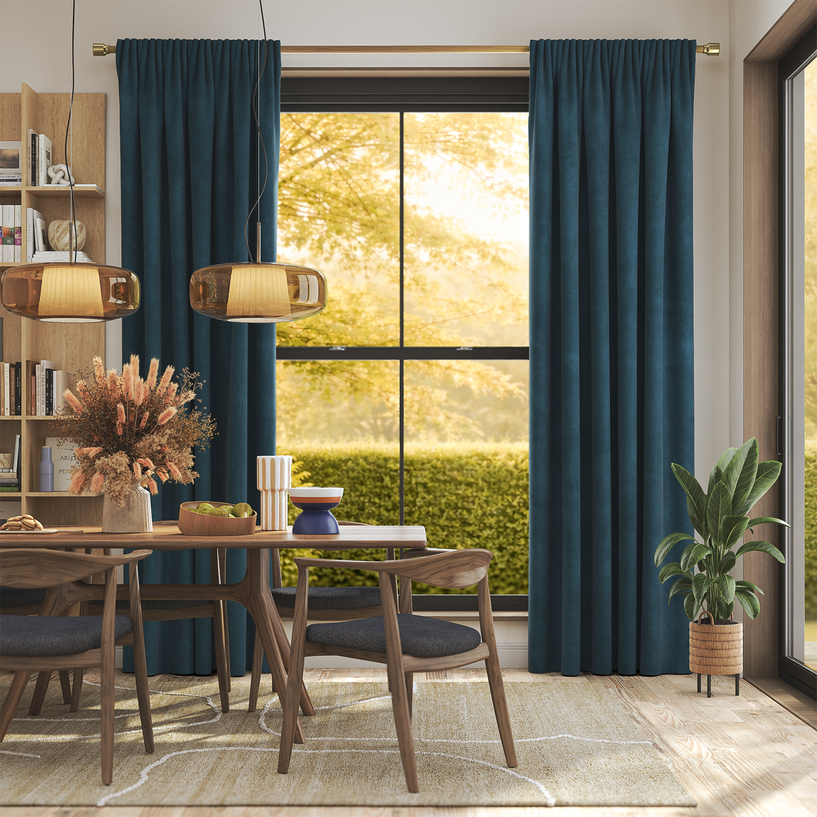 Milan Peacock Curtain | Blinds Direct