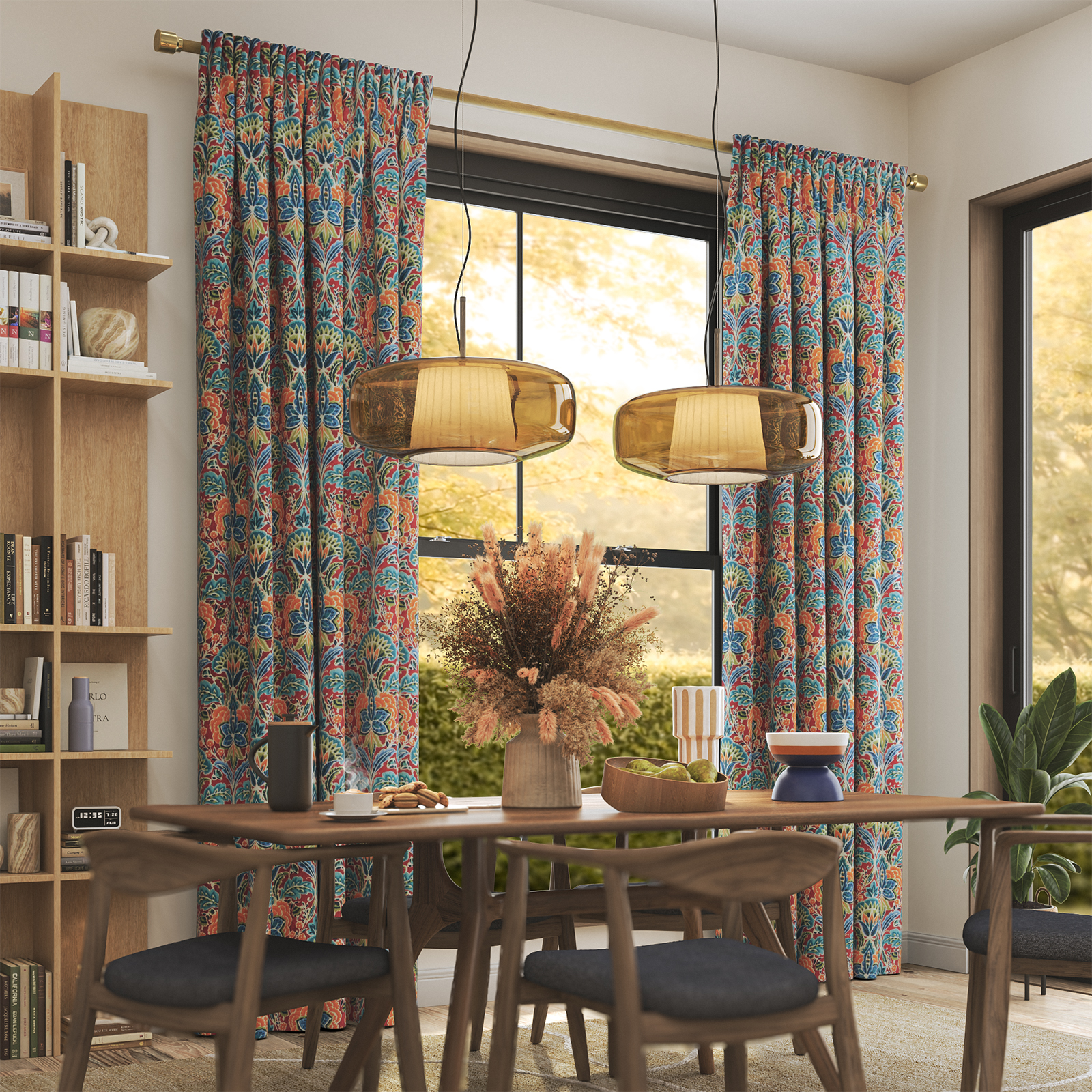 Rhapsody Ruby Curtain | Blinds Direct