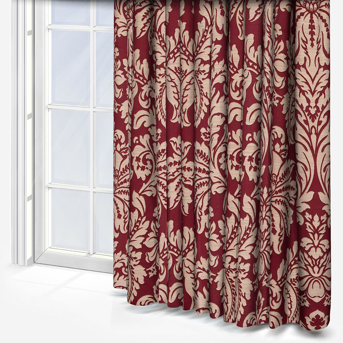 Anzio Berry Curtain | Blinds Direct