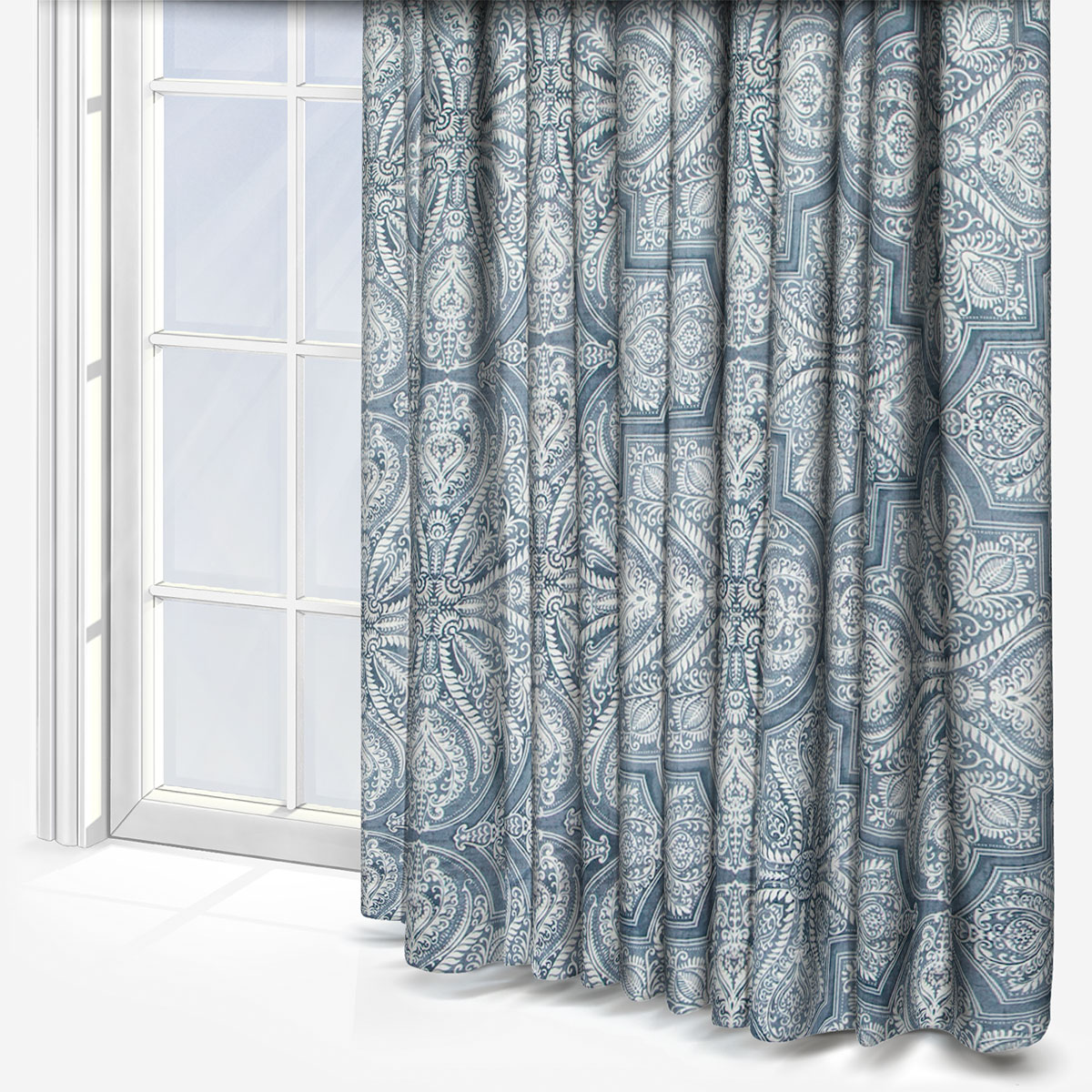 Melfi Graphite Curtain | Blinds Direct