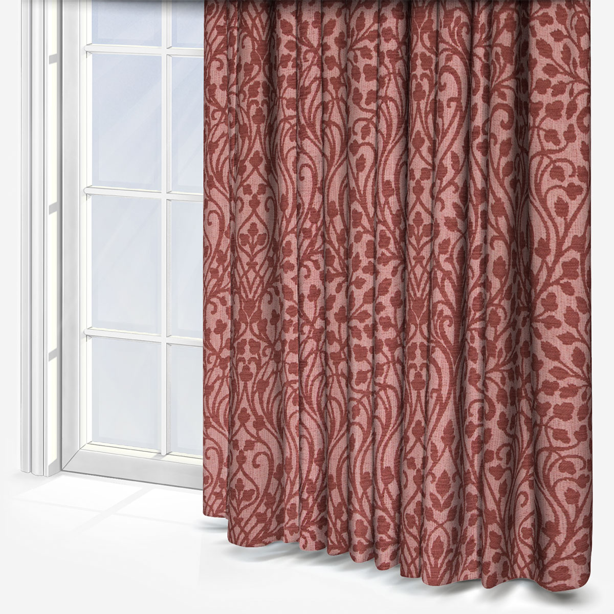 Wisley Rosewood Curtain | Blinds Direct