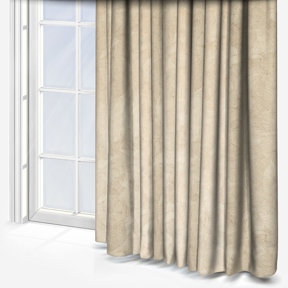 Casamance Cleo Sable Curtain | Blinds Direct