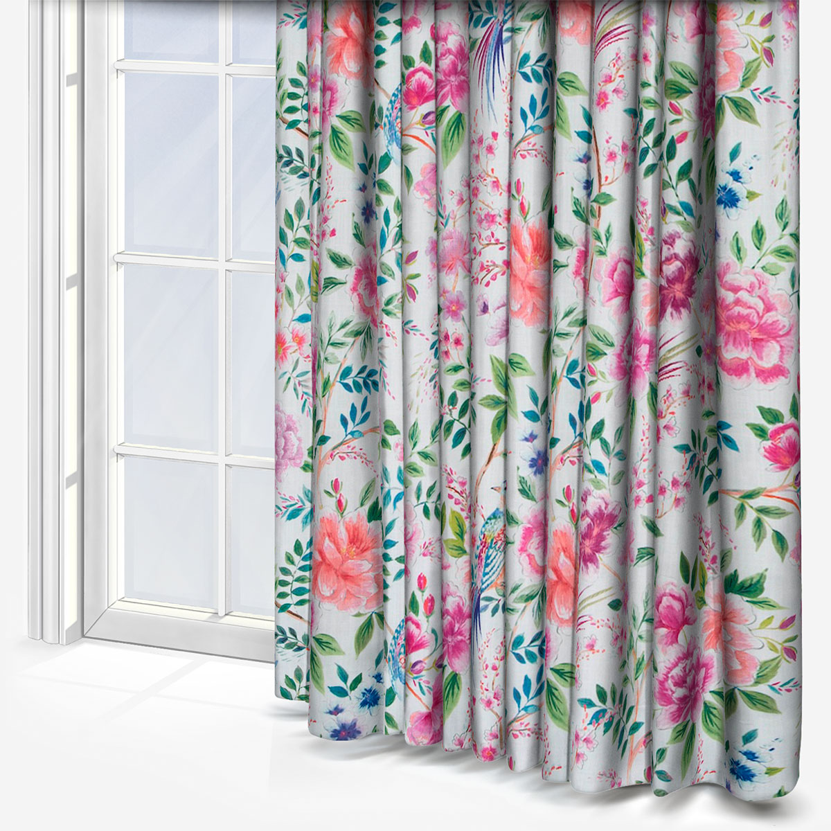 Florence Fuchsia Curtain | Blinds Direct