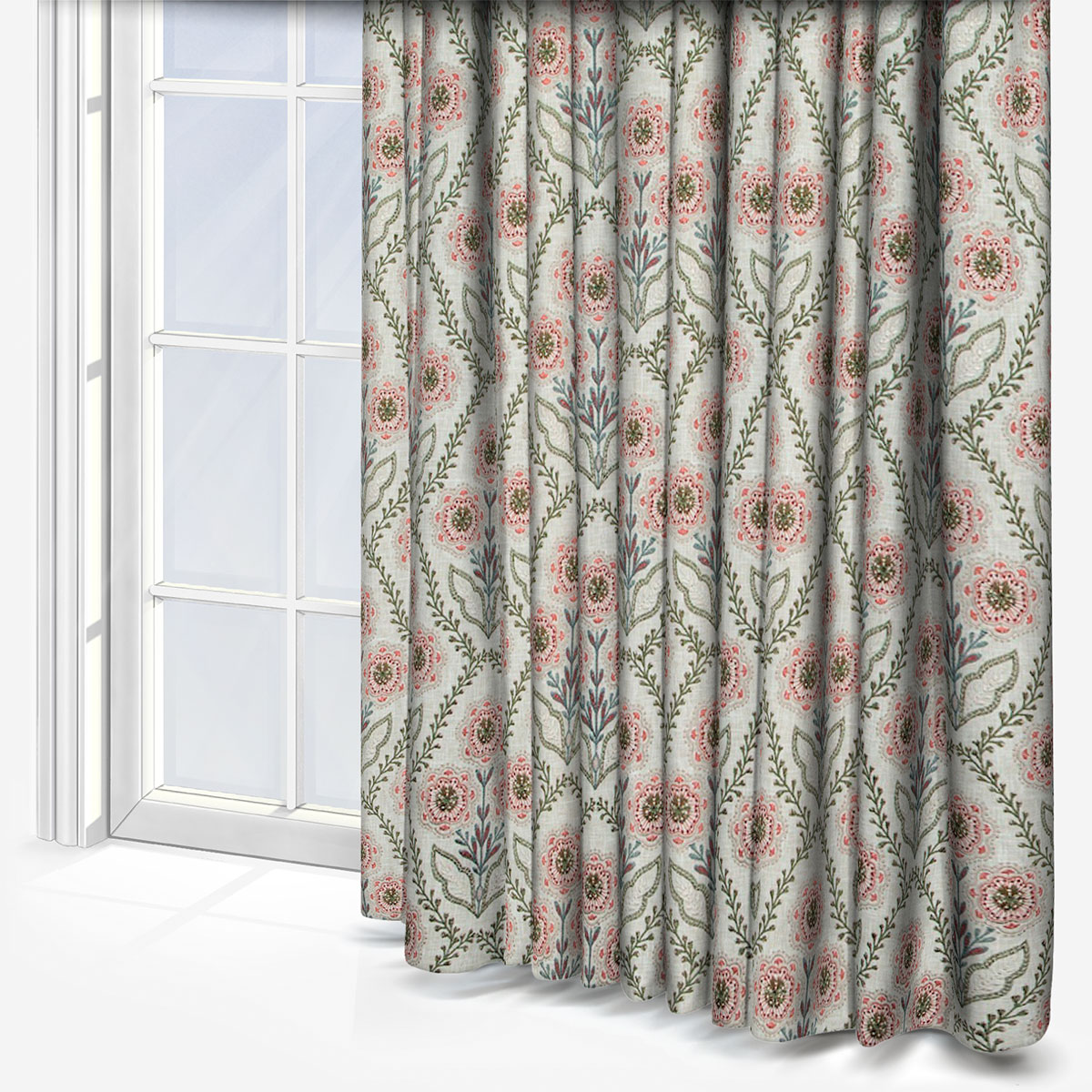 Marcella Pine Curtain | Blinds Direct