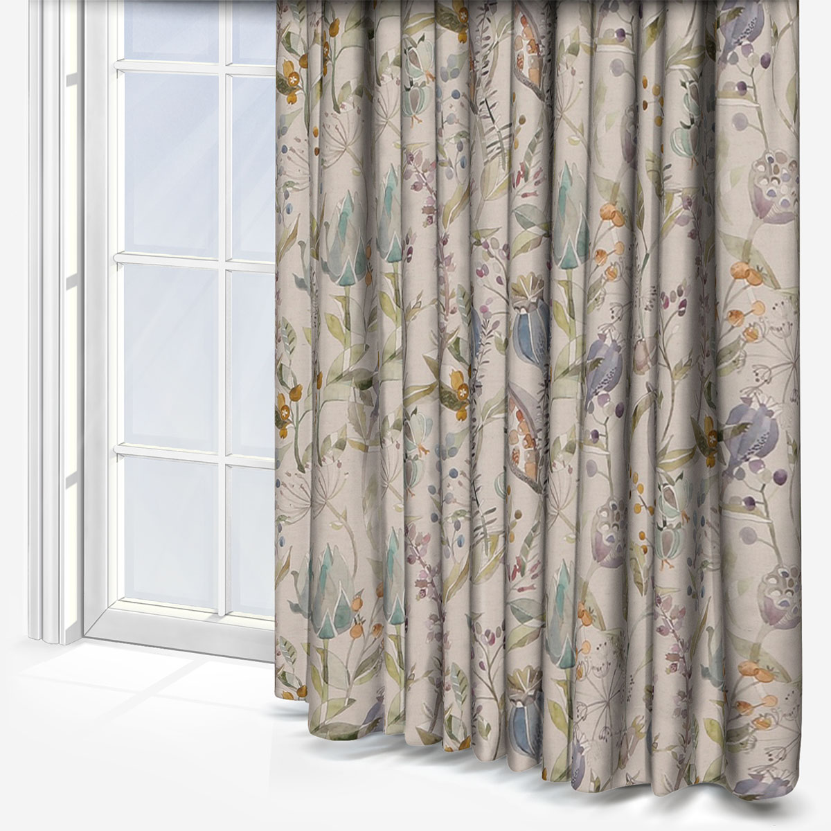 Voyage Kelston Capri Linen Curtain | Blinds Direct