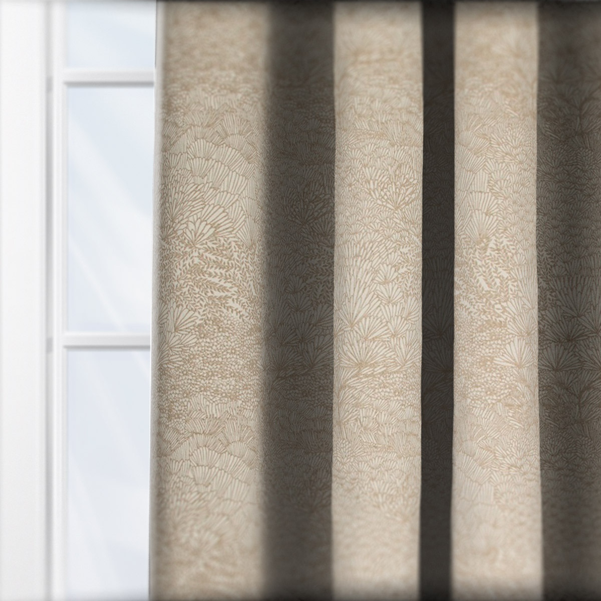 Valloni Flax Curtain | Blinds Direct