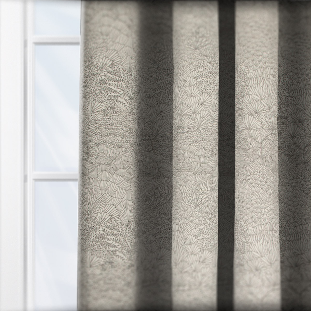 Valloni Slate Curtain | Blinds Direct