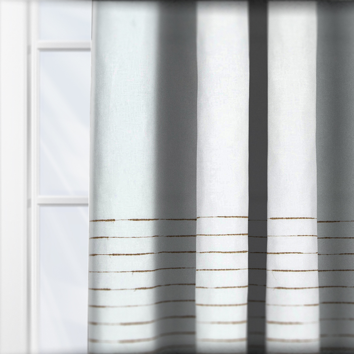 Camengo Eyre Moka Curtain | Blinds Direct