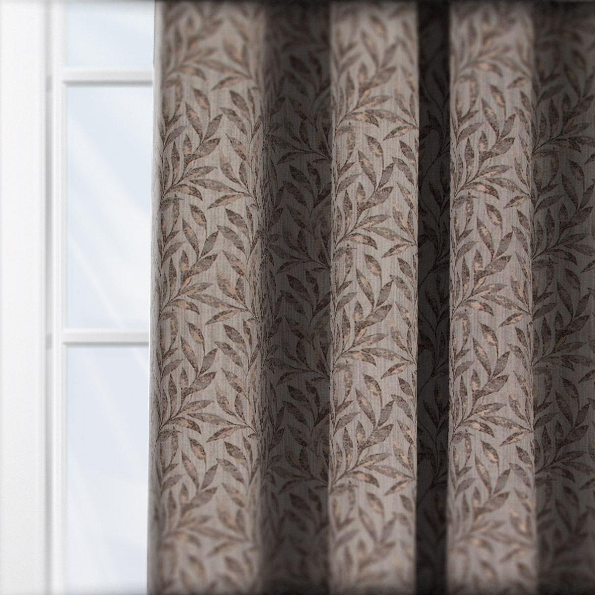 Mayfair Mocha Curtain | Blinds Direct
