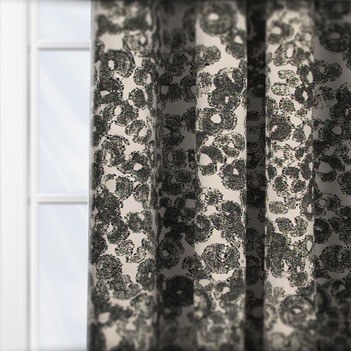 Samara Raven Curtain | Blinds Direct