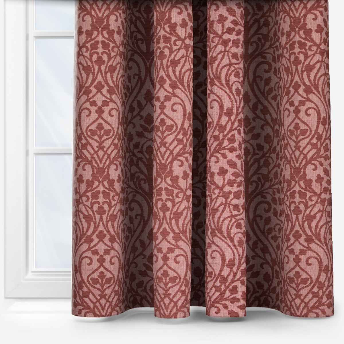 Wisley Rosewood Curtain | Blinds Direct