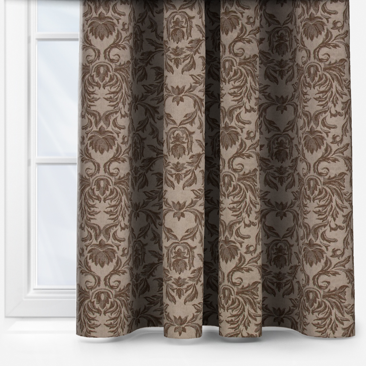 Belgravia Mocha Curtain | Blinds Direct