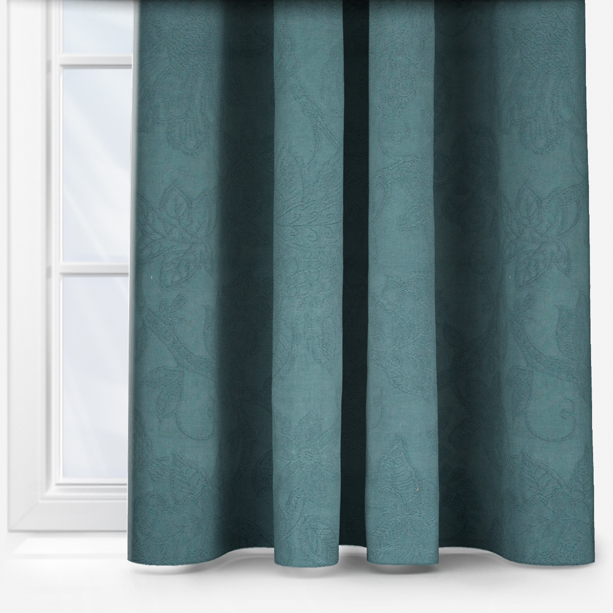 Classique French Blue Curtain | Blinds Direct