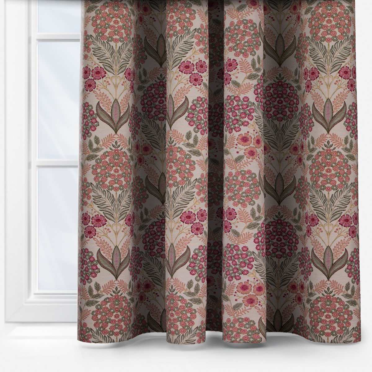 Wilmington Raspberry Curtain | Blinds Direct