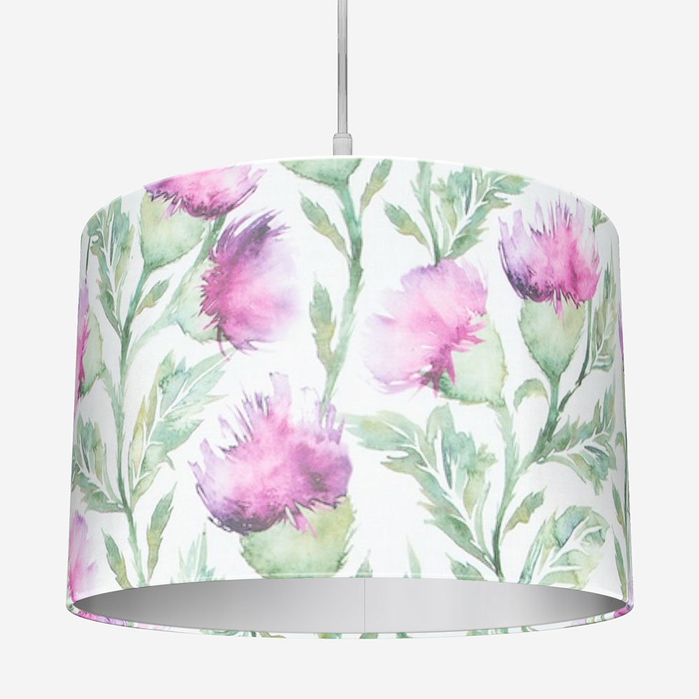 Voyage Ettrick Fuchsia Cream Lamp Shade | Blinds Direct