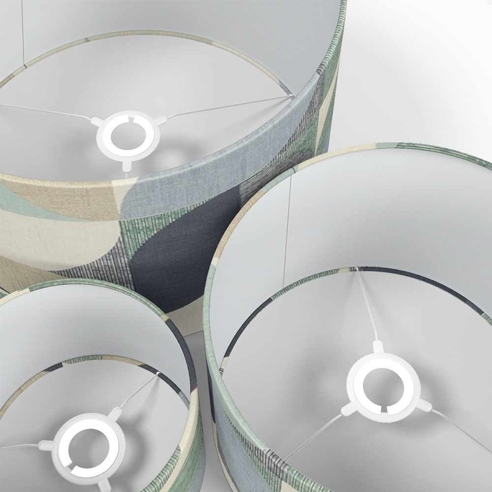 Studio G Reno Mineral and Navy Lamp Shade | Blinds Direct