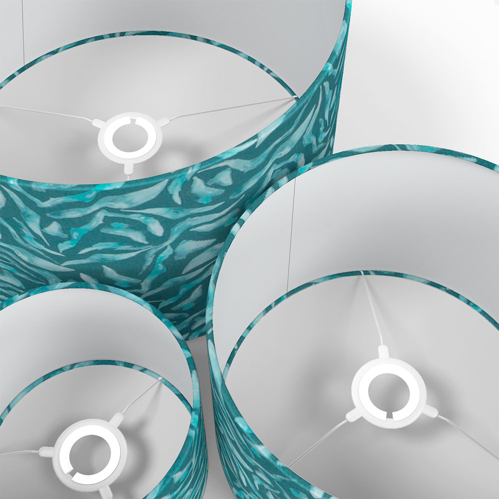 Voyage Balaya Teal Easy Fit Lamp Shade | Blinds Direct