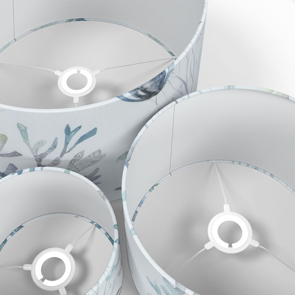 Voyage Coral Reef Slate Easy Fit Lamp Shade