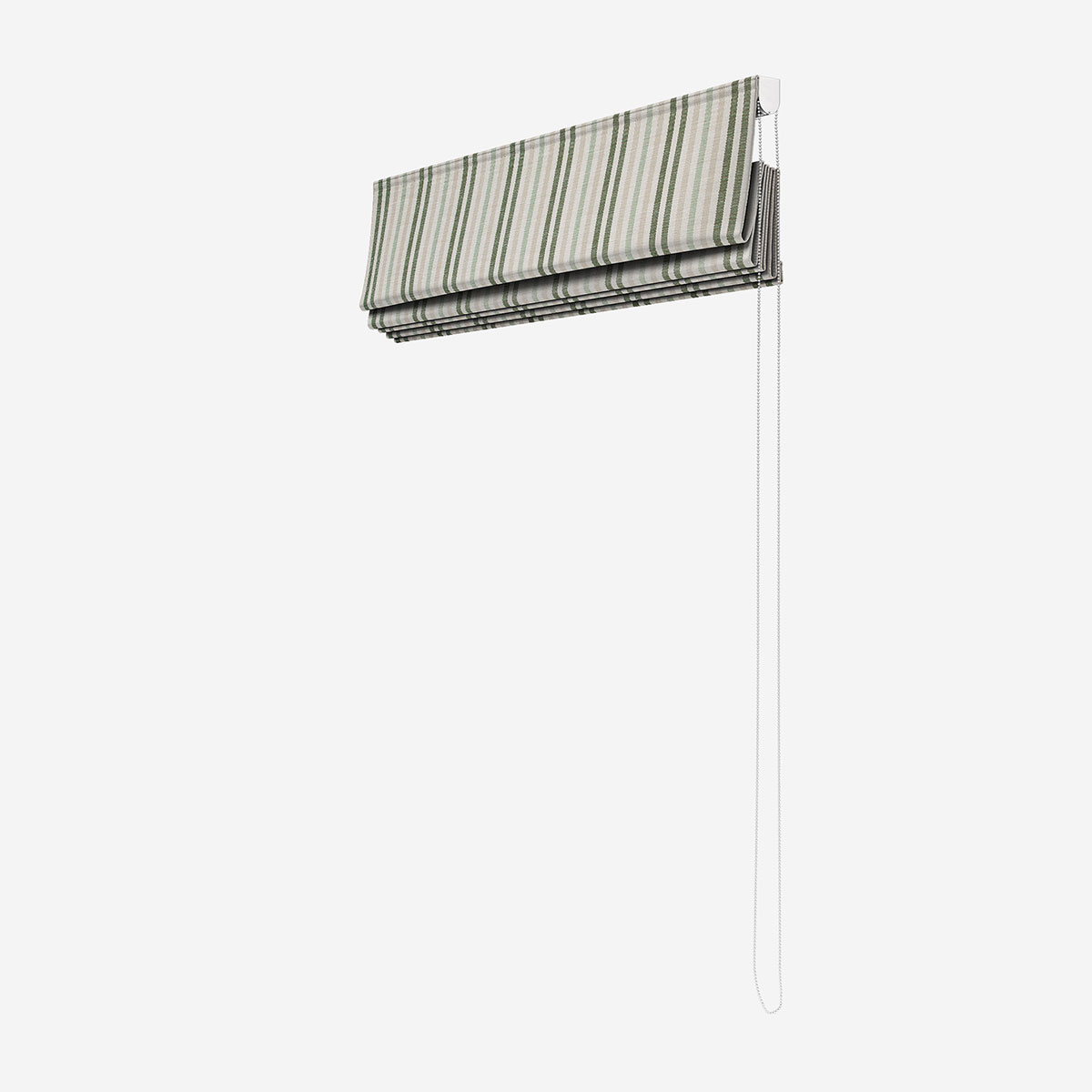 Emily Bond Cornish Stripe Fern Roman Blind | Blinds Direct